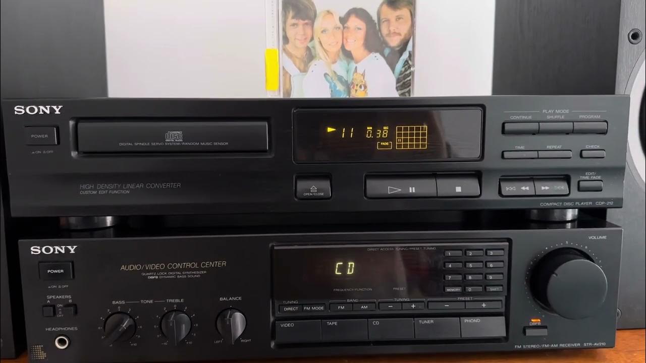 Sony STR-AV210 & Sony CDP-212 CD player - YouTube