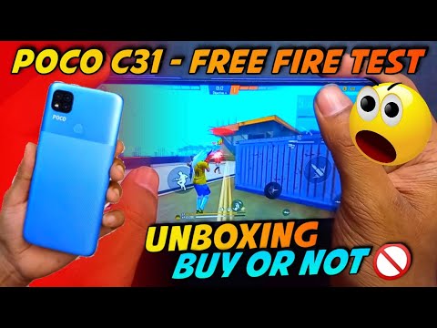 POCO C31 FREE FIRE TEST || poco c31 free fire gameplay + Heating ...
