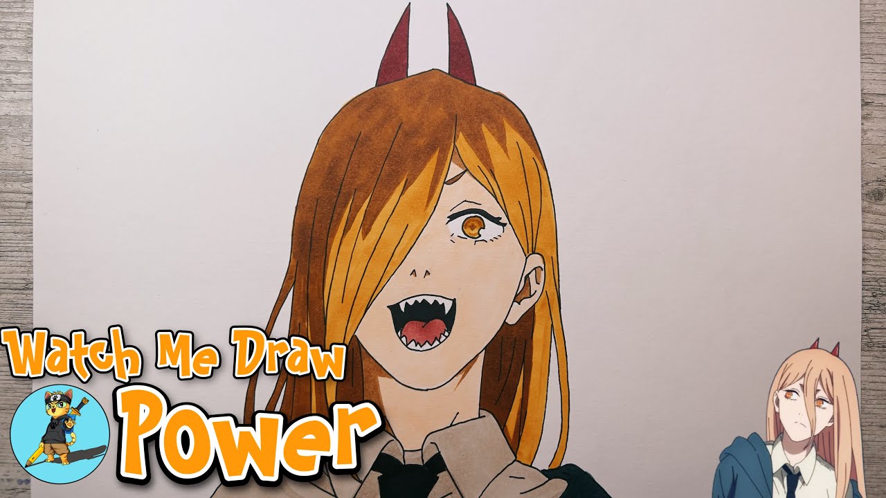 Watch Me Draw Power | Chainsaw Man #drawing #drawingtutorial #animeart ...