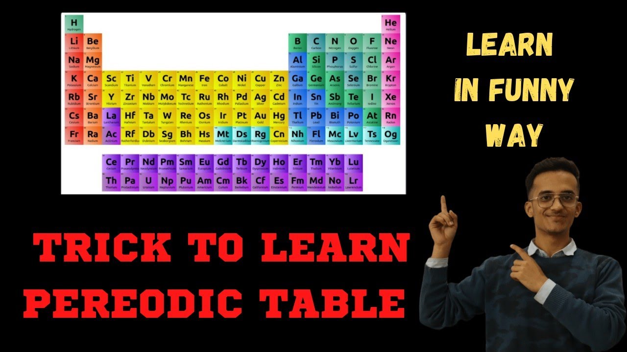 Pereodic table learn by trick || pereodic table leran in funny manner ...