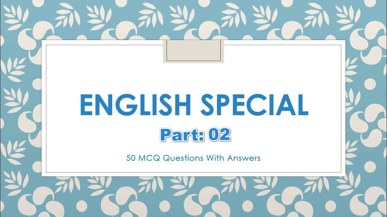 BCS English Preparation With 25 Gramatical MCQ| Episode: 02 - YouTube