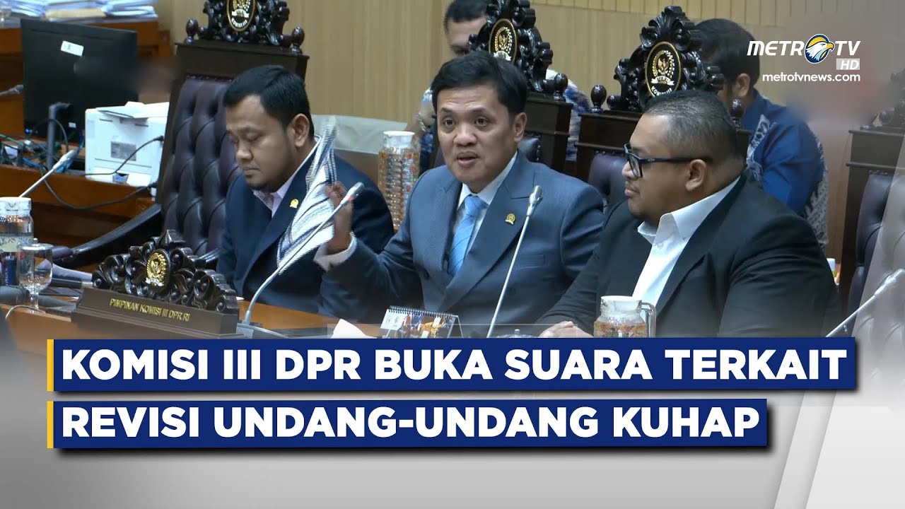 BREAKING NEWS - KONFERENSI PERS KOMISI III TERKAIT KUHAP - YouTube