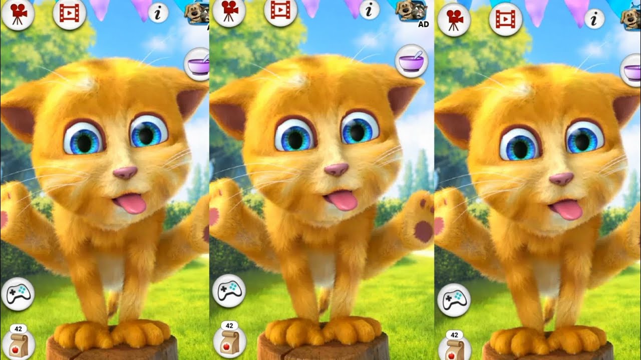 Talking ginger 2 funny video | talking tom ginger 2 cartoon video # ...