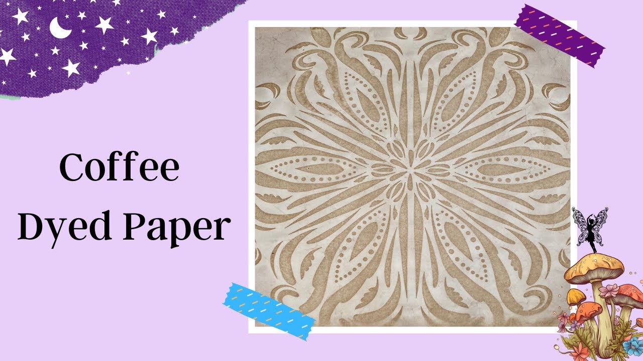 Discover the Magic of Coffee Dyed Paper for Unique Creations - YouTube