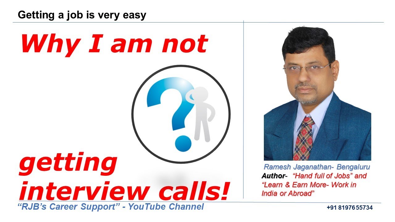 Why I am not getting interview calls! - YouTube