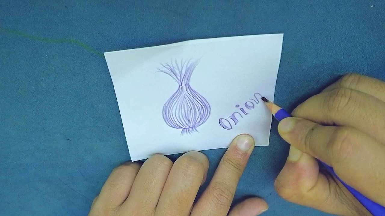 Onion Drawing Video Tutorial - YouTube