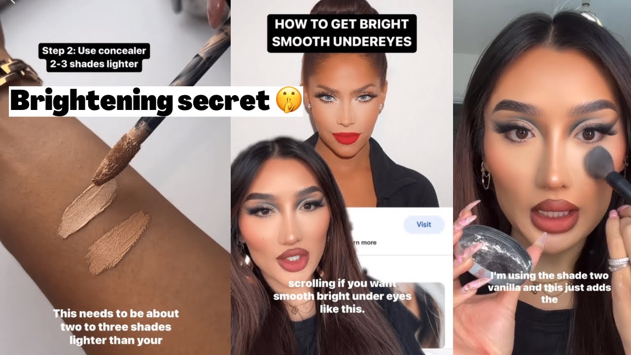 How to get bright smooth undereyes and color correct dark circles with ...