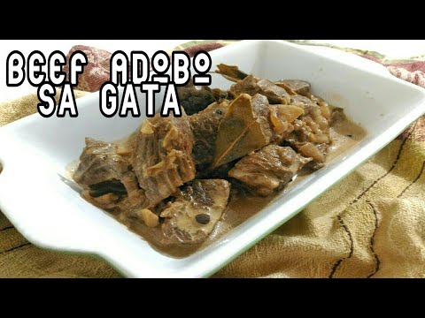 Beef Adobo sa Gata (Coconut Milk ) | Filipino Food | Food Bae - YouTube