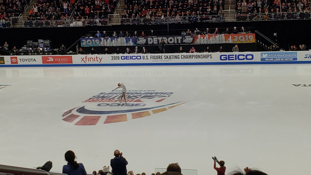 Ting Cui FS Ending 2019 U.S. Figure Skating Championships - YouTube