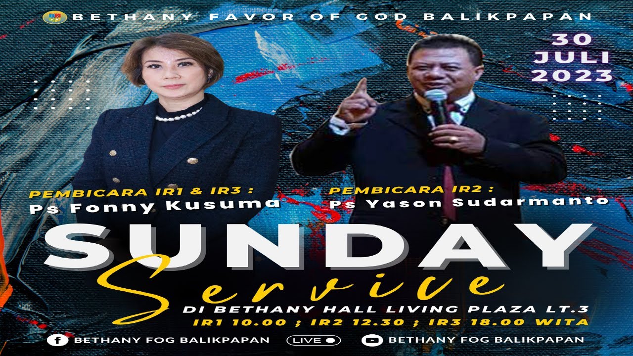 Ps Fonny Kusuma - Ibadah Raya 3 Bethany Hall Living Plaza - YouTube