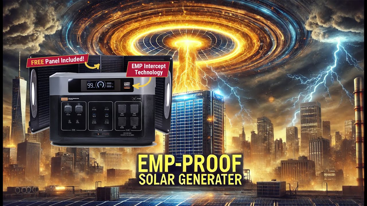 EMP-Proof 3300 Solar Generator System w EMP Intercept Technology + FREE ...