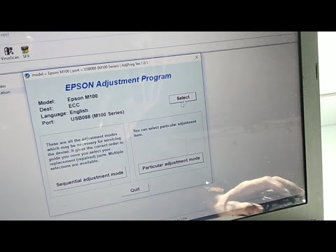 Cara reset epson M100/M105/M200 ( how to reset epson M100) free ...