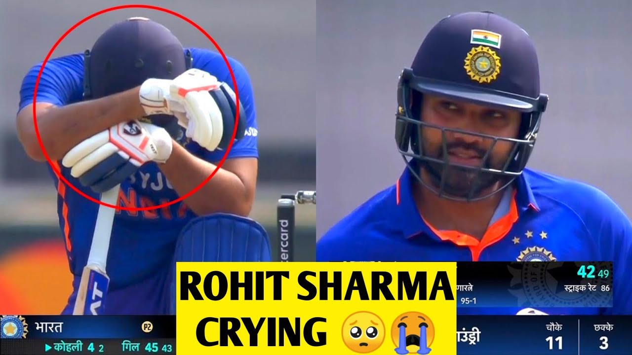 Rohit Sharma Crying After He Got Out on 42 Runs in India Vs Srilanka ...