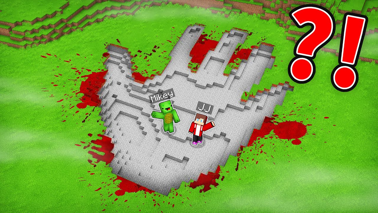 How Jj And Mikey Found This Scary Handprint In Minecraft Challenge