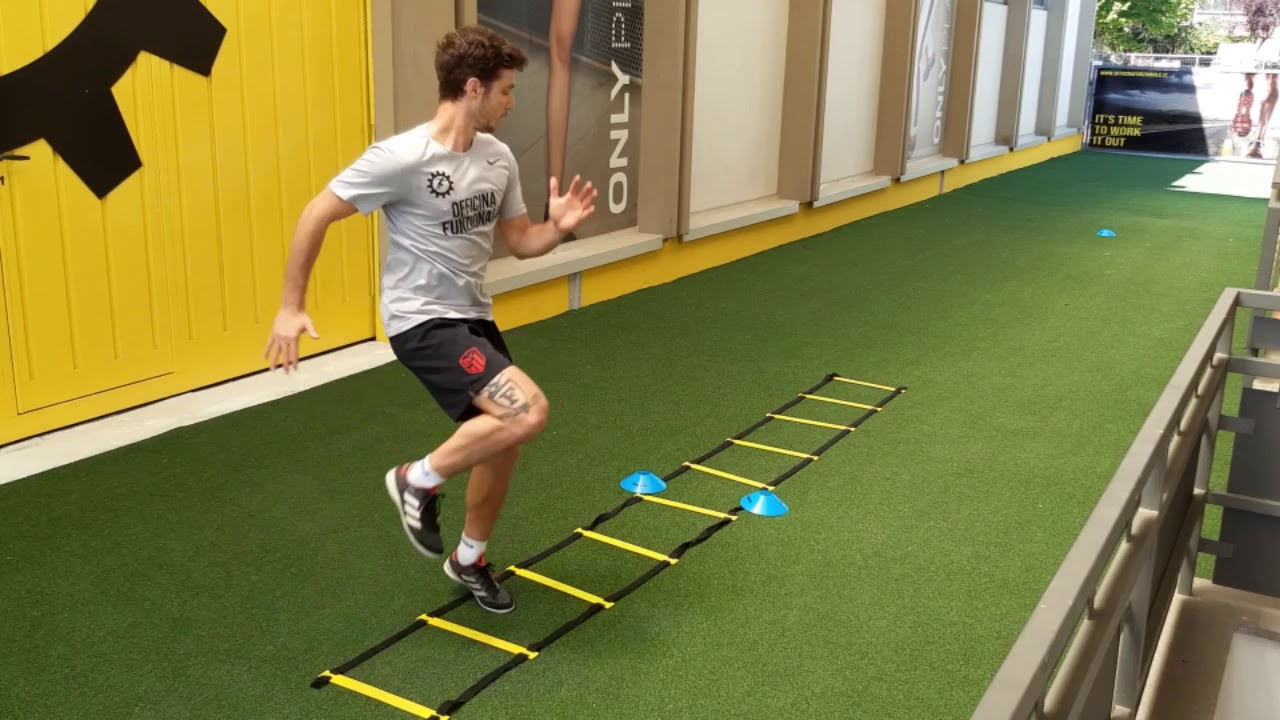 Ladder - 2 steps lateral/1 step - YouTube