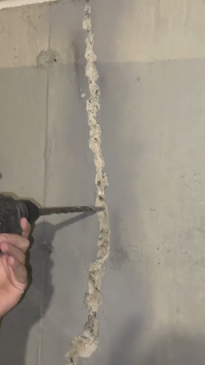 How to fix a leaky foundation crack. - YouTube