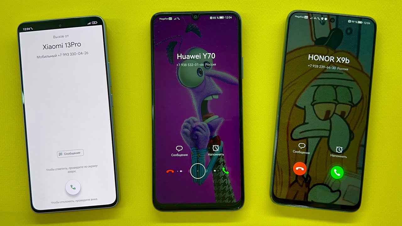 XIAOMI Redmi 13Pro Vs HONOR X9b Vs Huawei nova Y70 Crazy Incoming Calls ...