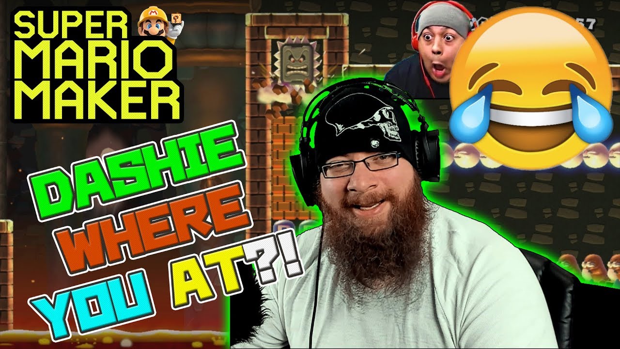 DASHIE WHERE YOU AT?! - Super Mario Maker - Dashie Games Levels with ...