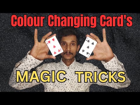 Learn Amazing Colour Changing Card's Magic Trick - YouTube