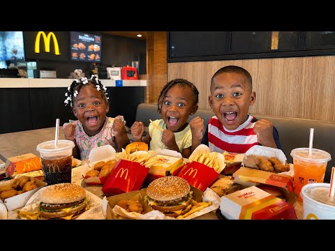 McDonald's Mukbang With The Cryer Family Kids!