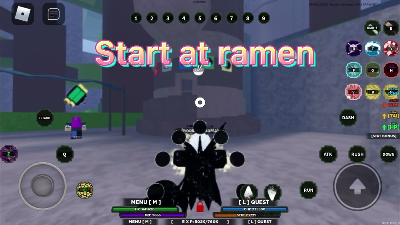 Shadow Snowman Spawn Location | Shindo Life - YouTube