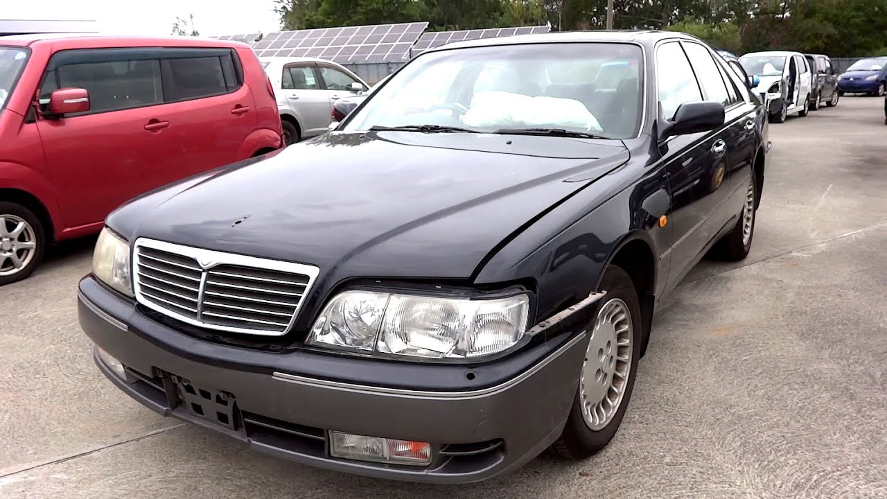 NISSAN Cima Y33 Junkyard car 日産 シーマ Y33 - YouTube