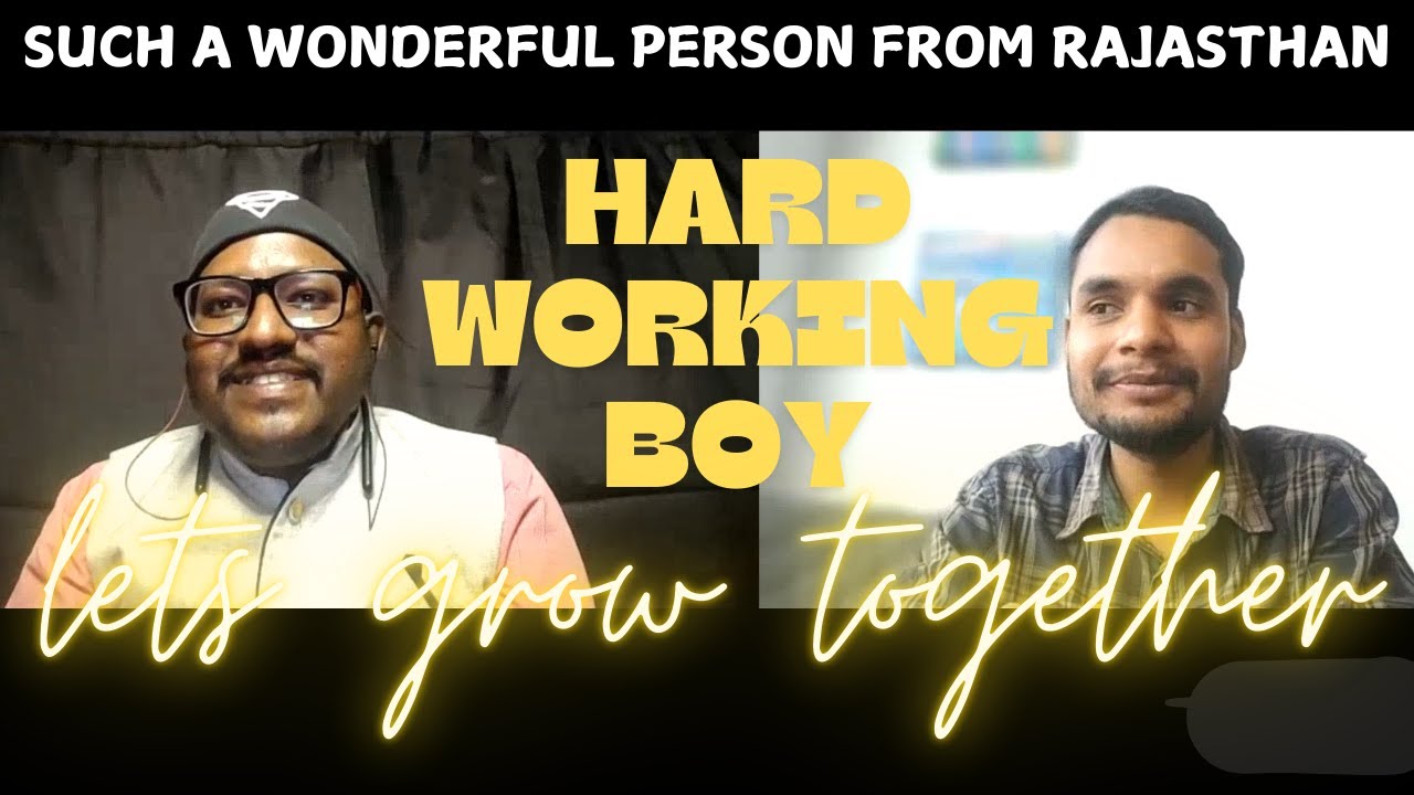 English conversation with Amazing Hard working Boy ||@NavalAjmera98 ...