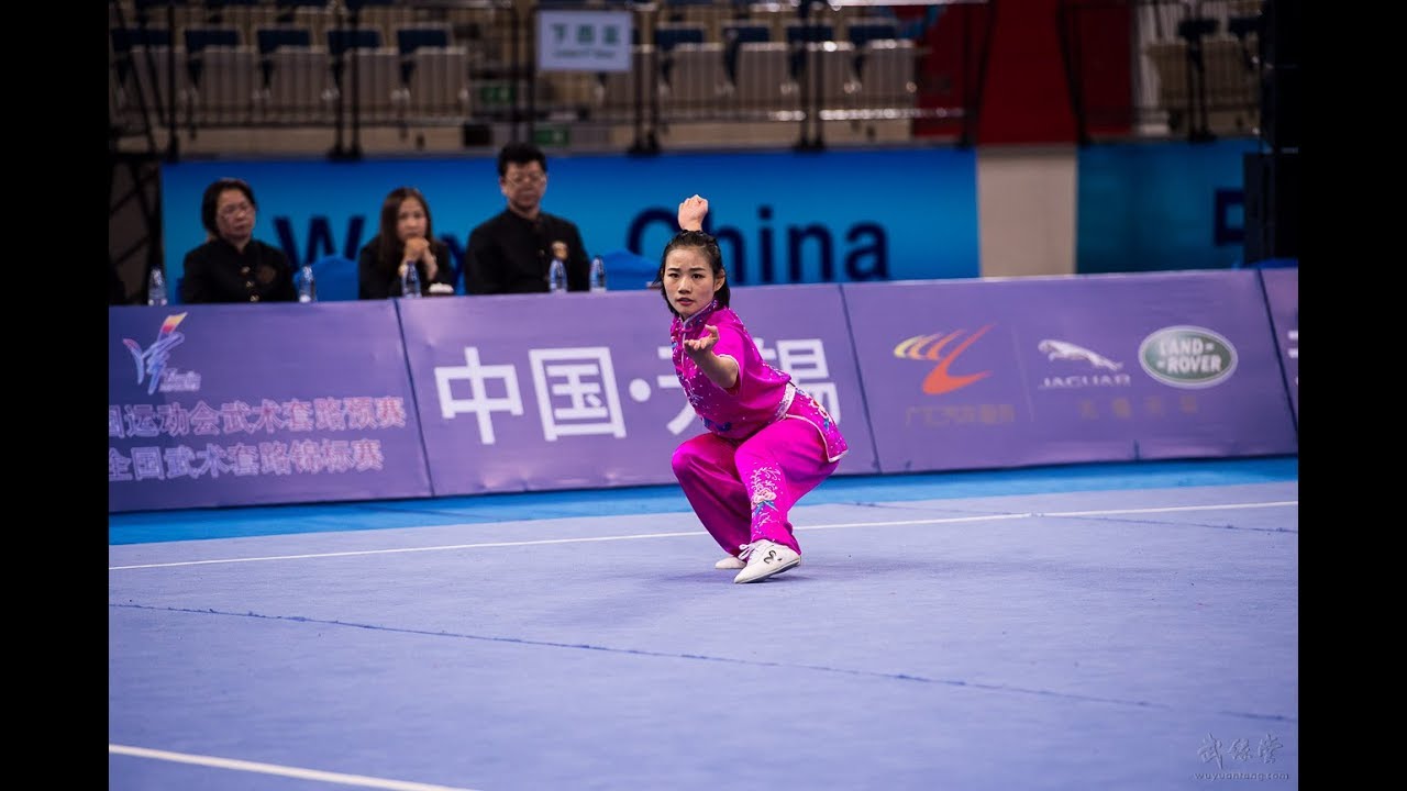 Women's Changquan 女子长拳 第20名 河南队 王富荣 9.29分 he nan wang fu rong 2017年全国武术 ...