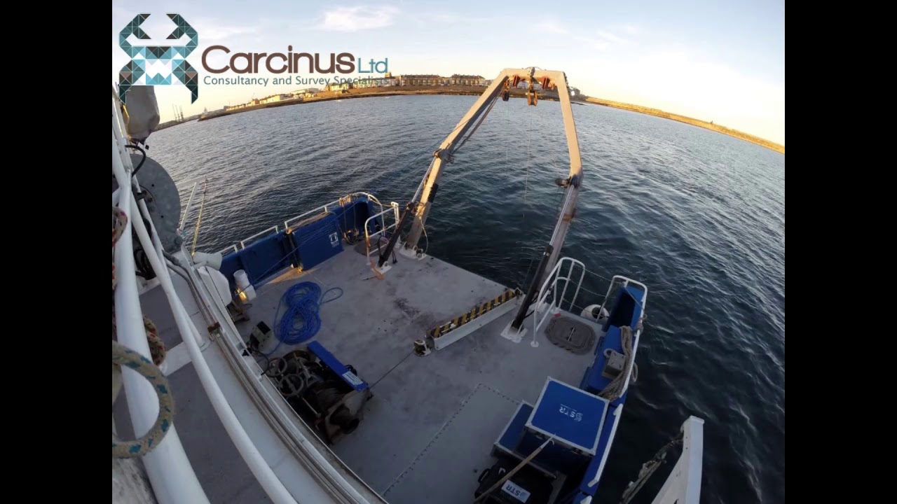 Drop down camera marine ecology survey - time-lapse of deck operations ...