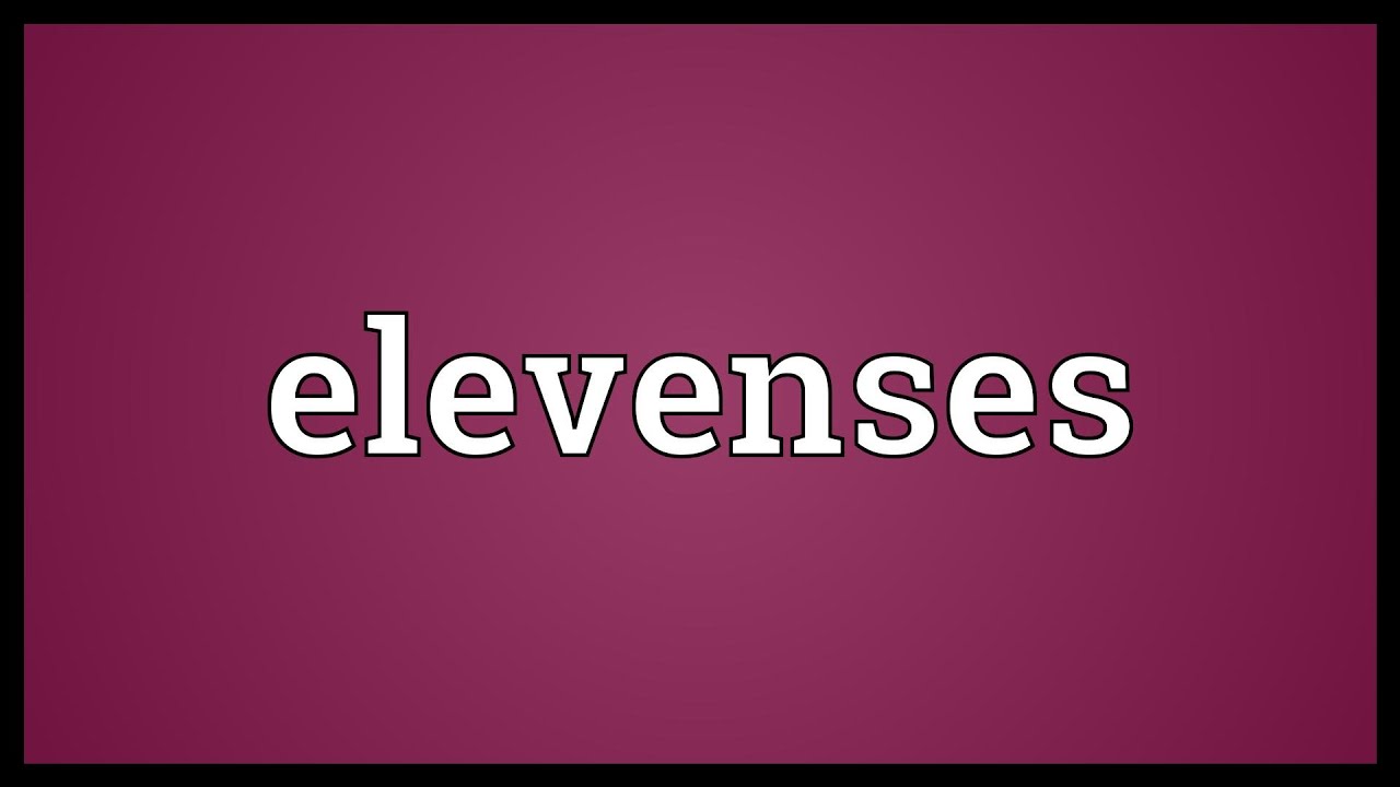 Elevenses Meaning - YouTube