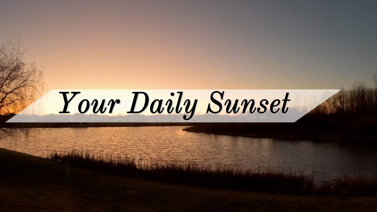 Early Spring Glowy Sunset | Your Sunset for Mon 1/13/25 #meditation # ...