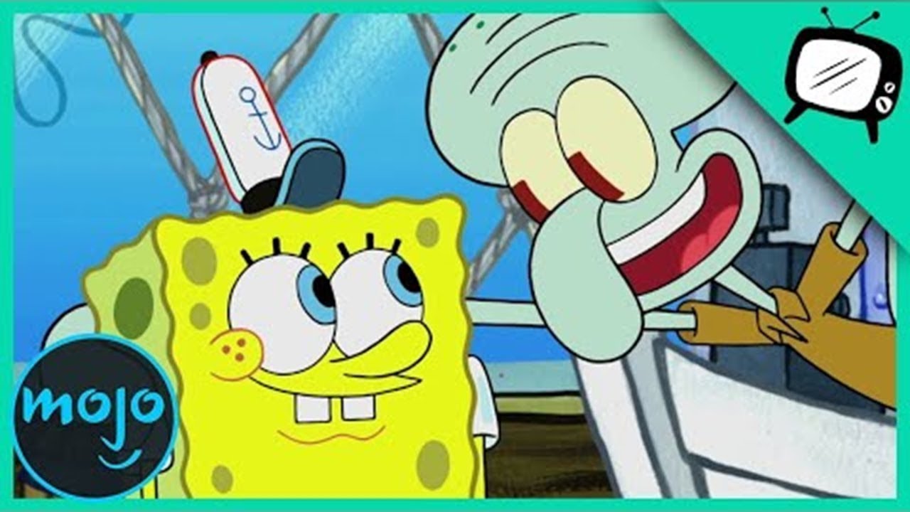 ¡Top 10 Veces que Calamardo fue AMABLE con Bob Esponja! - YouTube