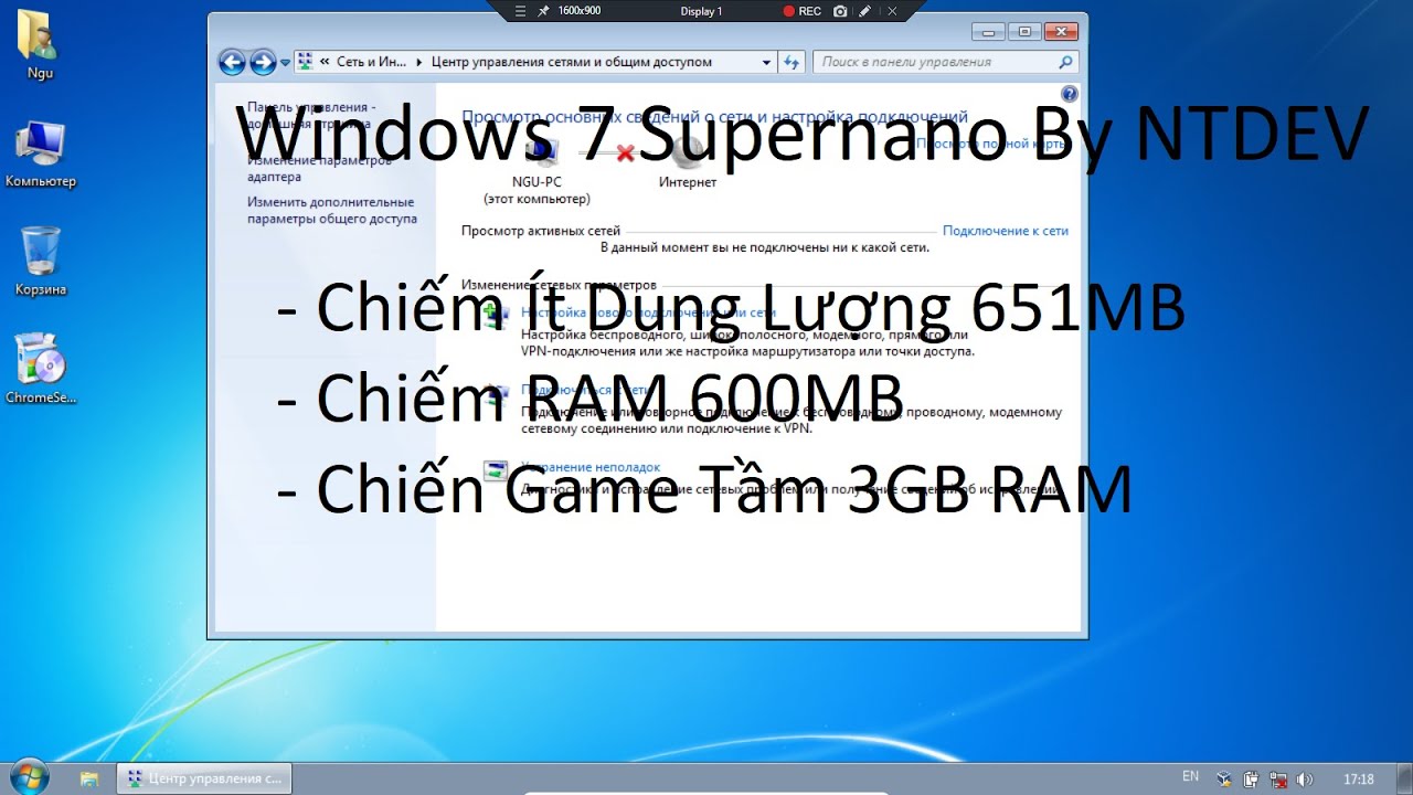 Windows 7 Supernano by NTDEV Cho AE Nhu Cầu - YouTube