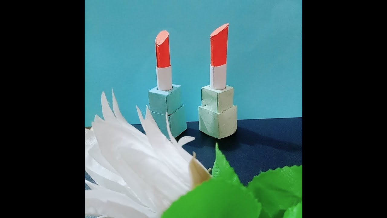 DIY- How to make paper Lipstick || Paper Lipstick || ZR Art And Craft ...
