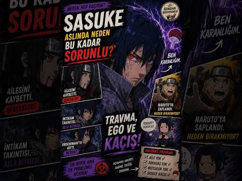 Sasuke Aslında Neden Bu Kadar Sorunlu? | Mizahi Karakter Analizi