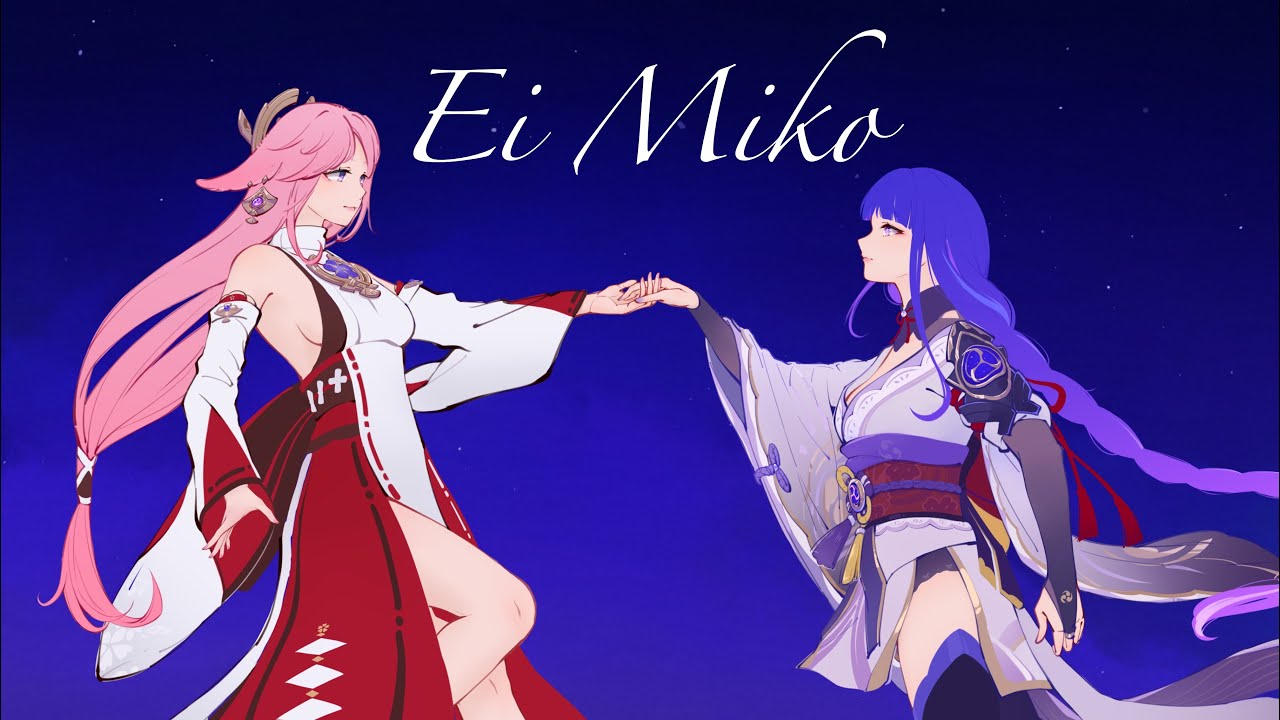 【Genshin fanart】RaidenEi-YaeMiko - YouTube