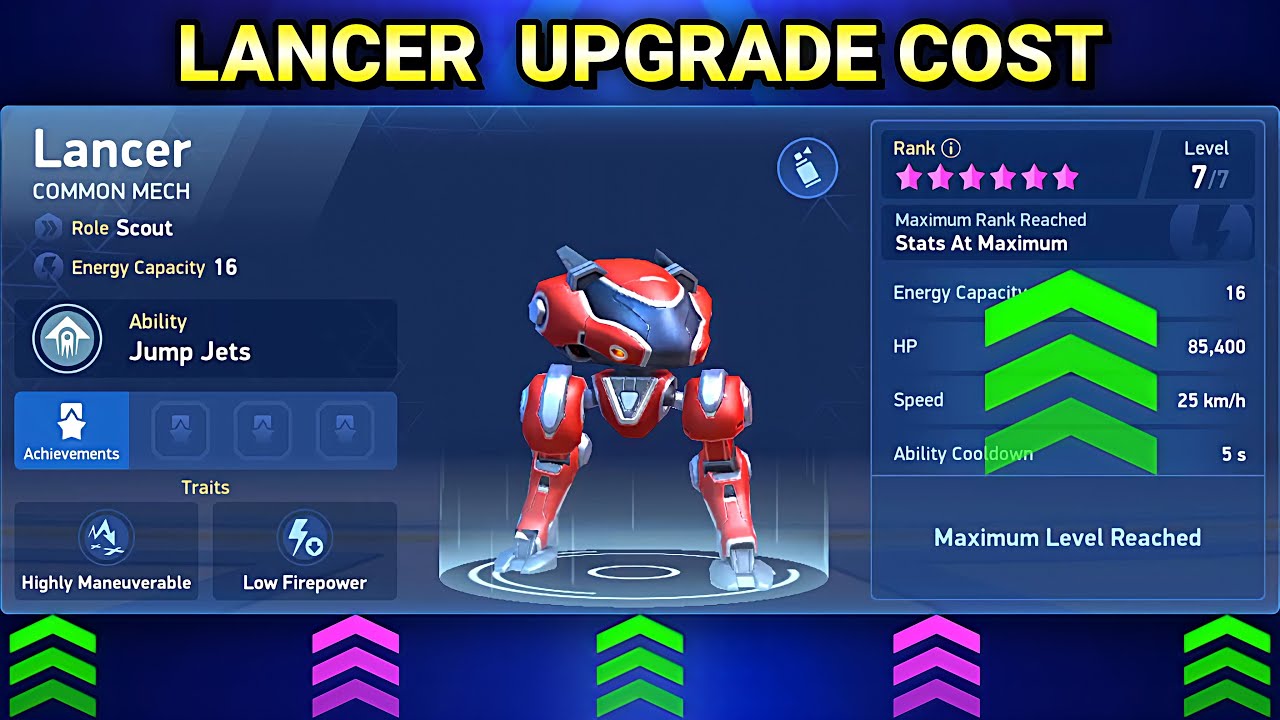 Mech Arena Lancer Upgrade - YouTube