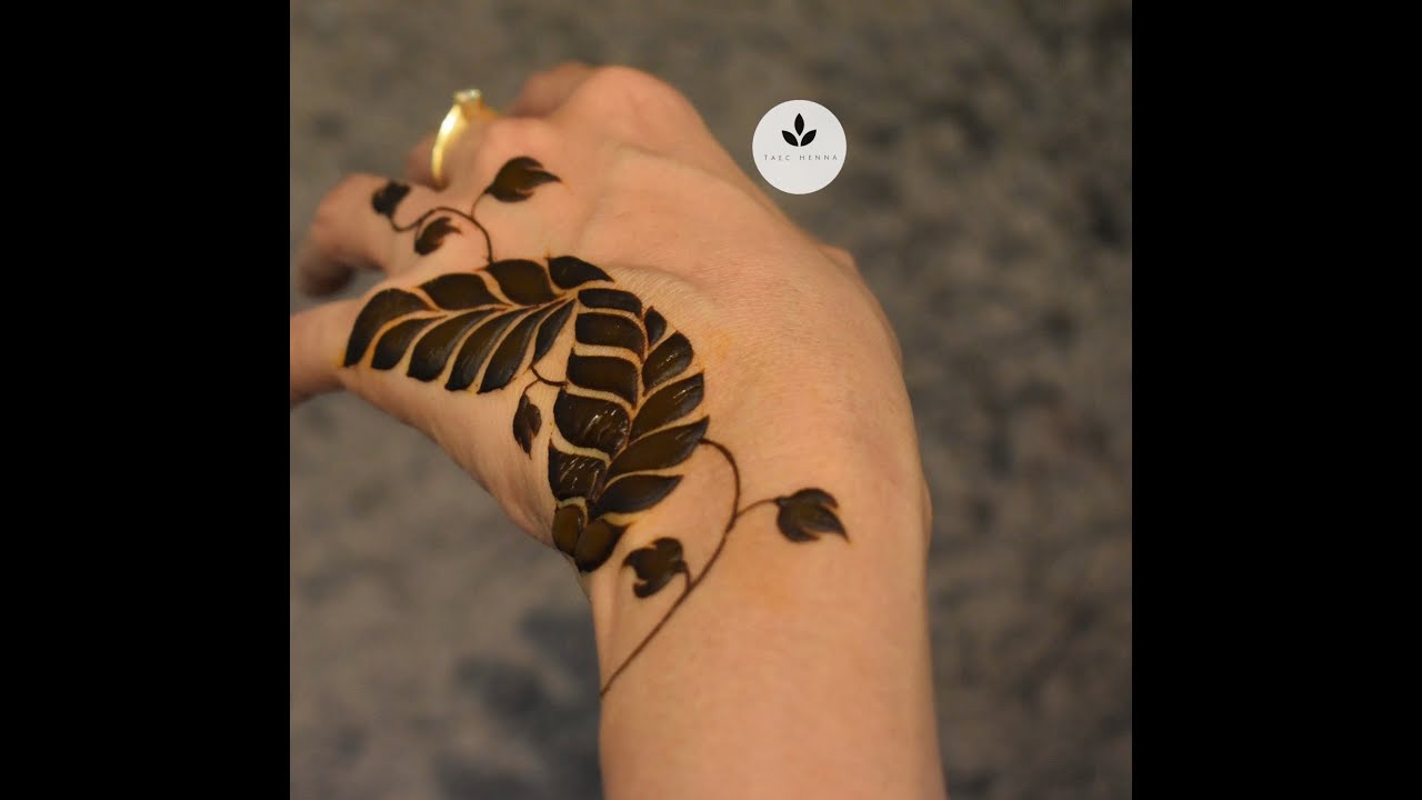 Stylish bold leaf design - YouTube