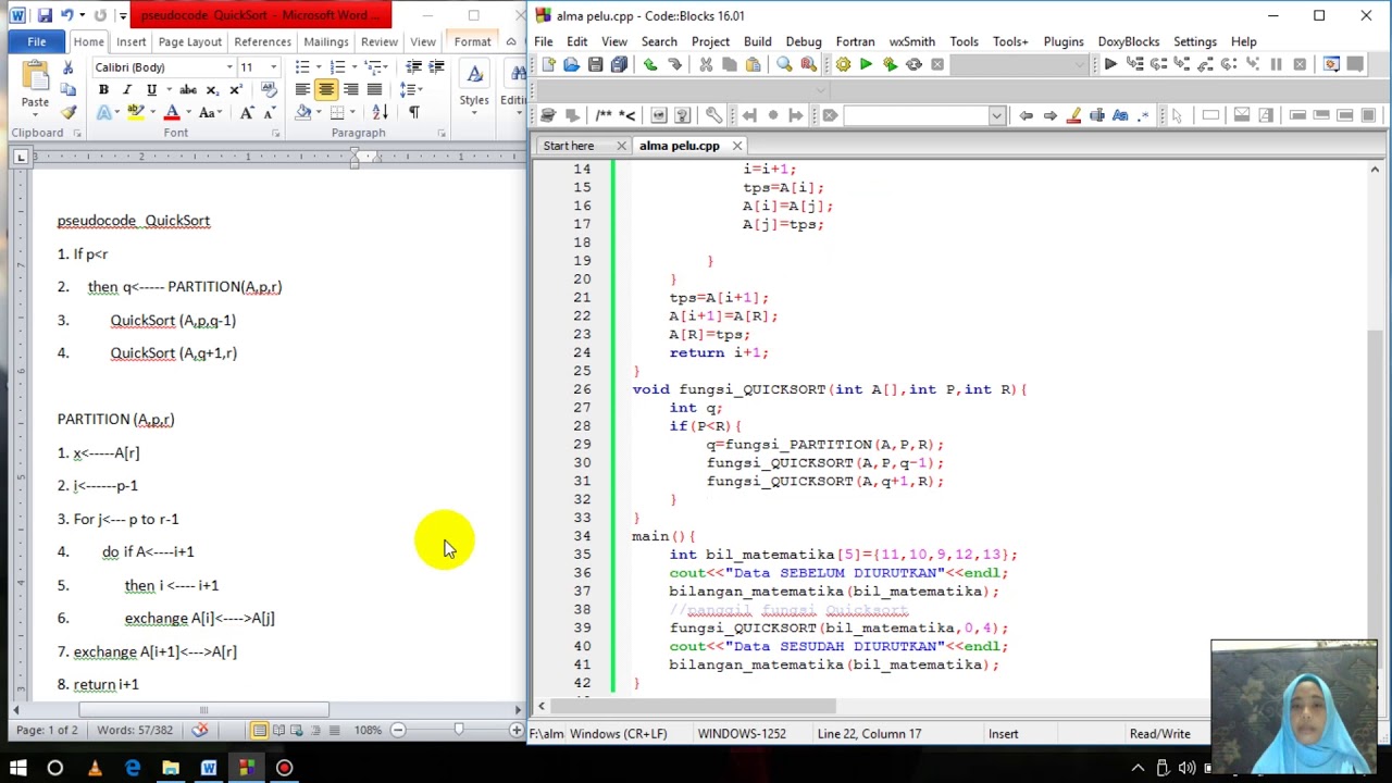 algoritma sorting tentang QUICKSORT - YouTube