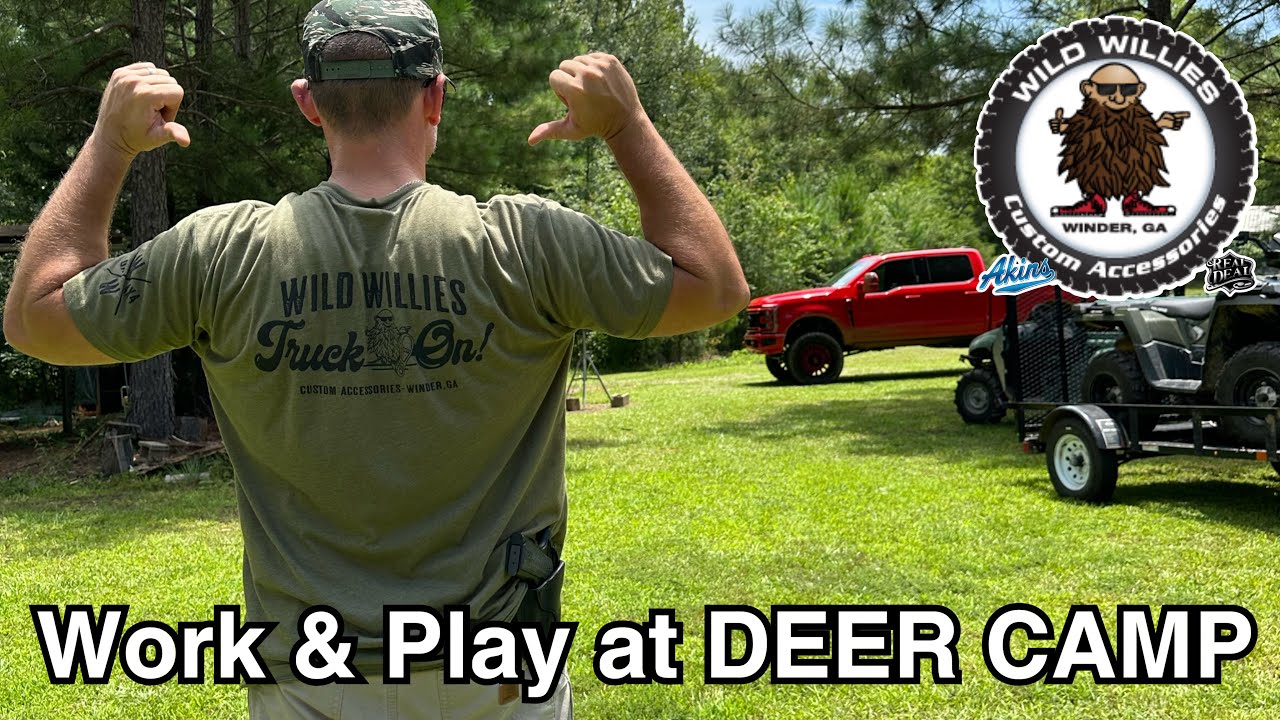 Summer Deer Camp Work Day-Back 40 Attraction & 2023 Super Duty - YouTube