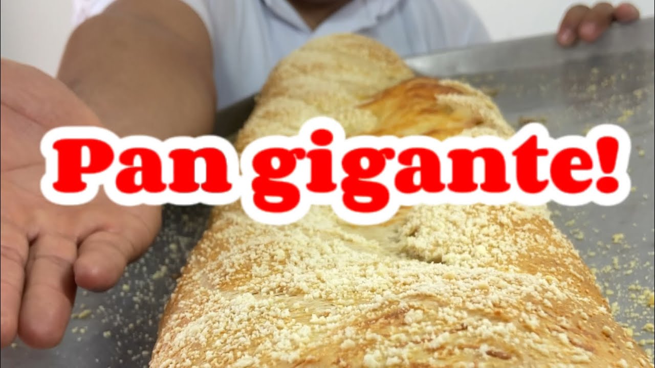 Pan Francés Gigante 1 metro de largo Receta Completa Paso a Paso ...
