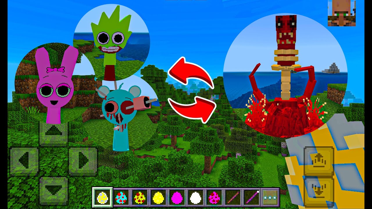 Incredibox Sprunki vs Parasites | Mod ADDON UPDATE in MINECRAFT PE ...