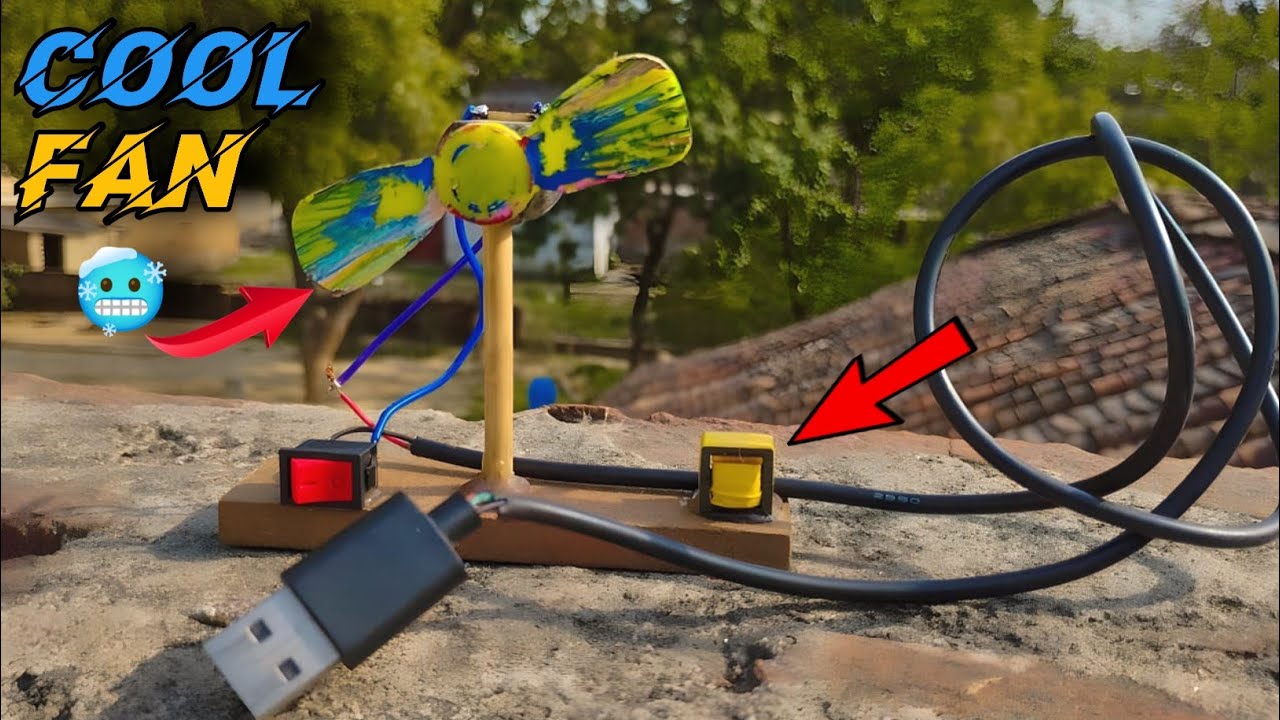 🔥DC motor se USB fan Kaise banaen 🔥// Smartdevil usb fan || How to make ...