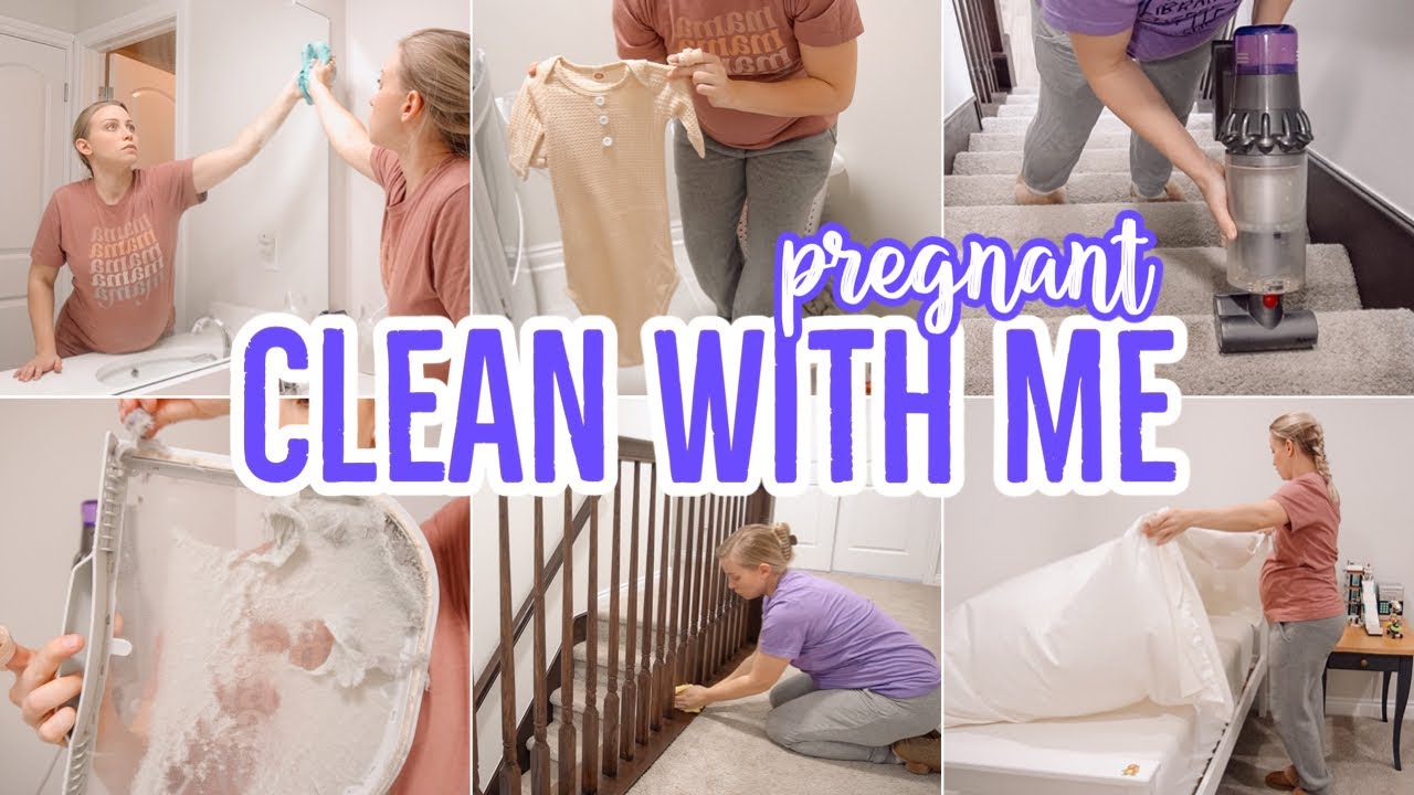PREGNANT CLEAN WITH ME // MOM LIFE CLEANING // CLEANING MOTIVATION ...