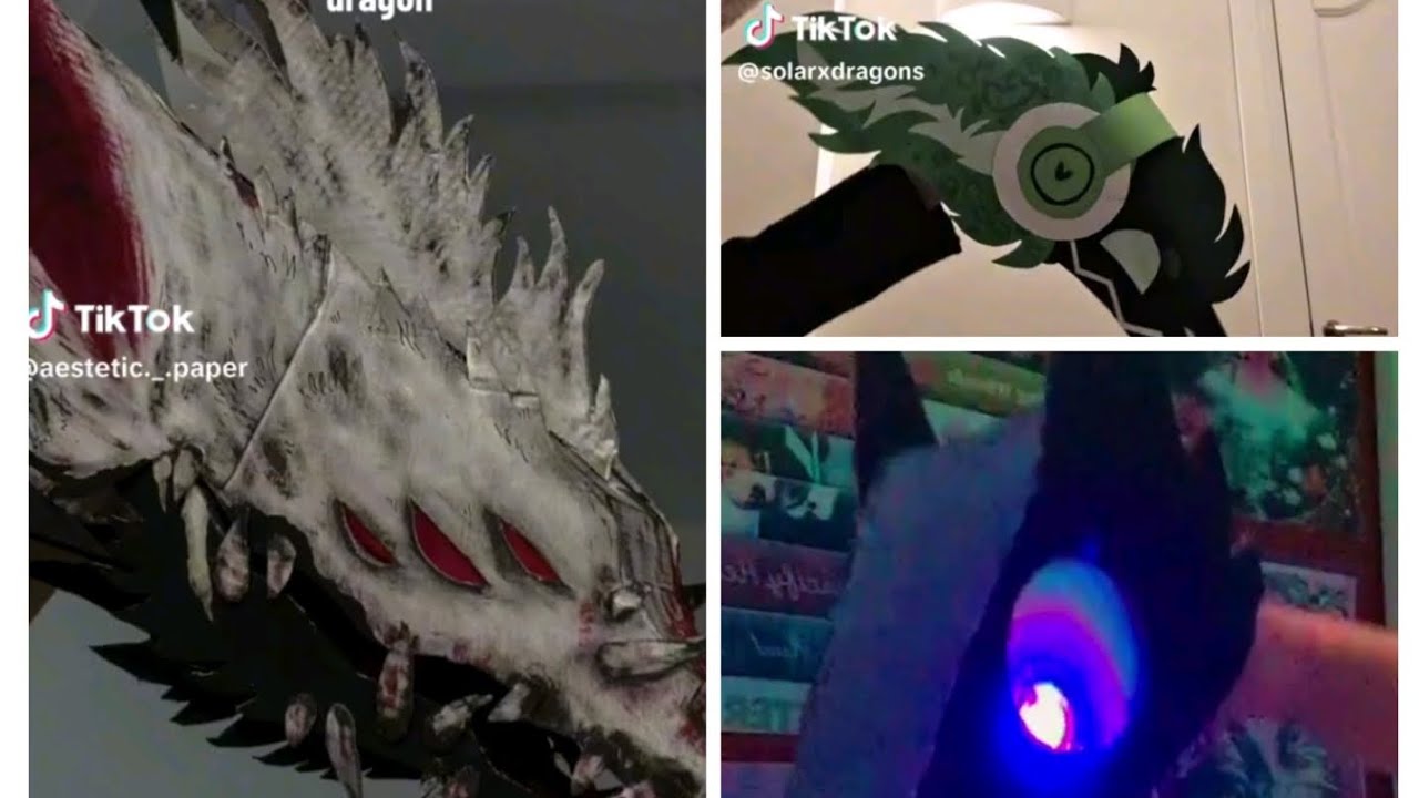 Viral Paper Dragon Puppet Compilation🐲! #3 #paperdragonpuppet # ...