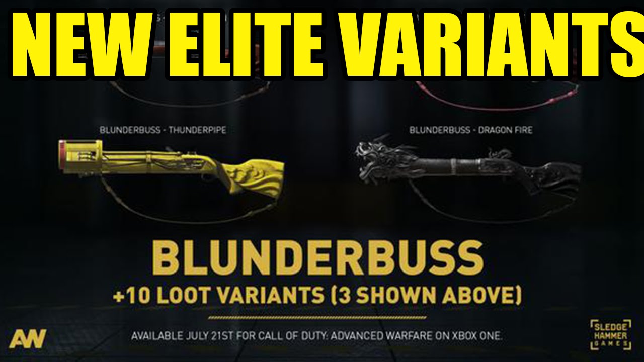 Advanced Warfare "NEW ELITE VARIANTS" DLC Full List for NEW DLC ELITE ...