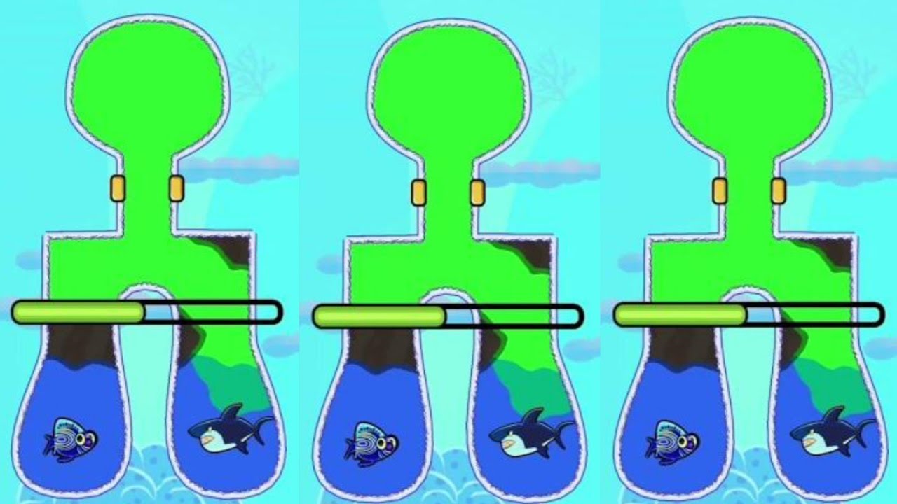 Save The Fish Max Level 586-590 | Pull The Pin | Help Fish Game ...