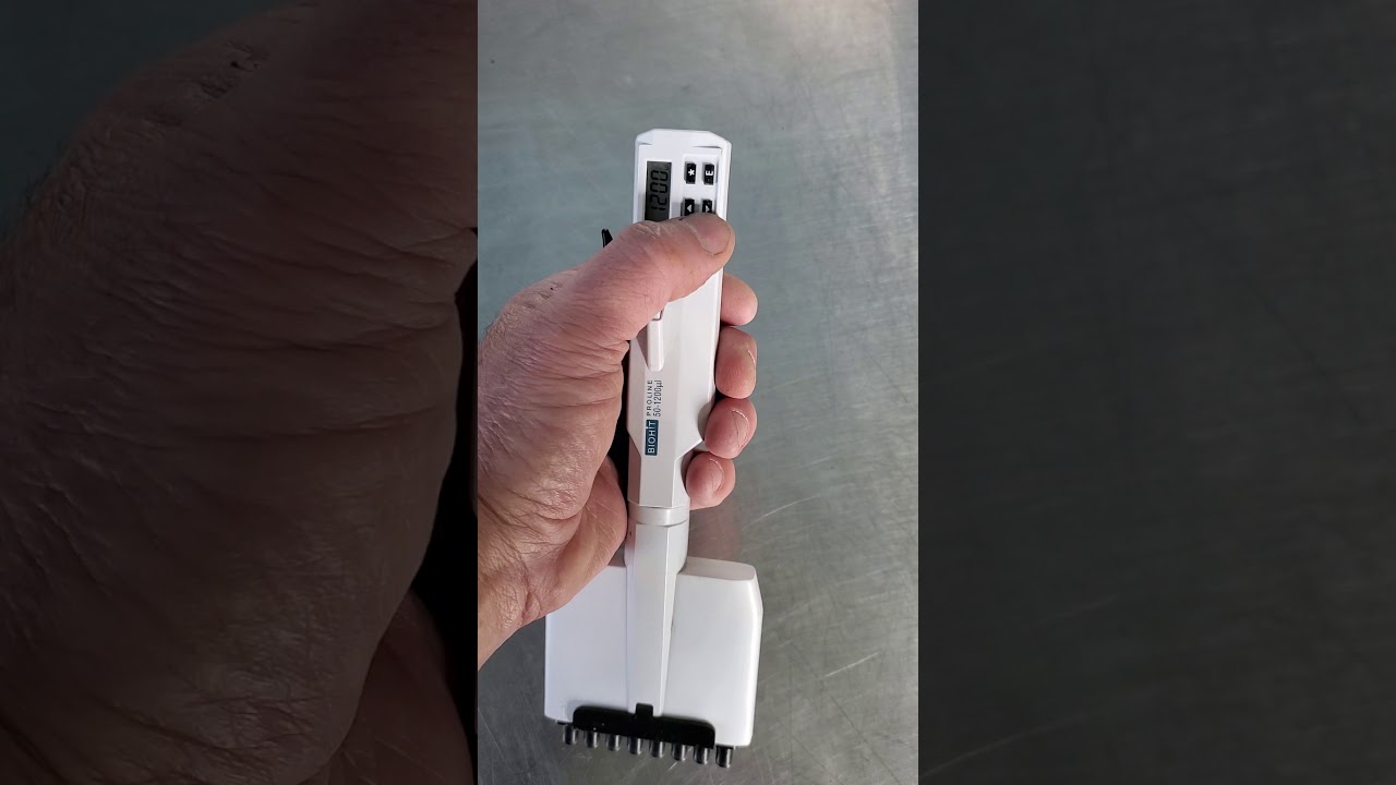 Biohit Proline 50-1200µL 8 Channel Electronic Pipette - YouTube