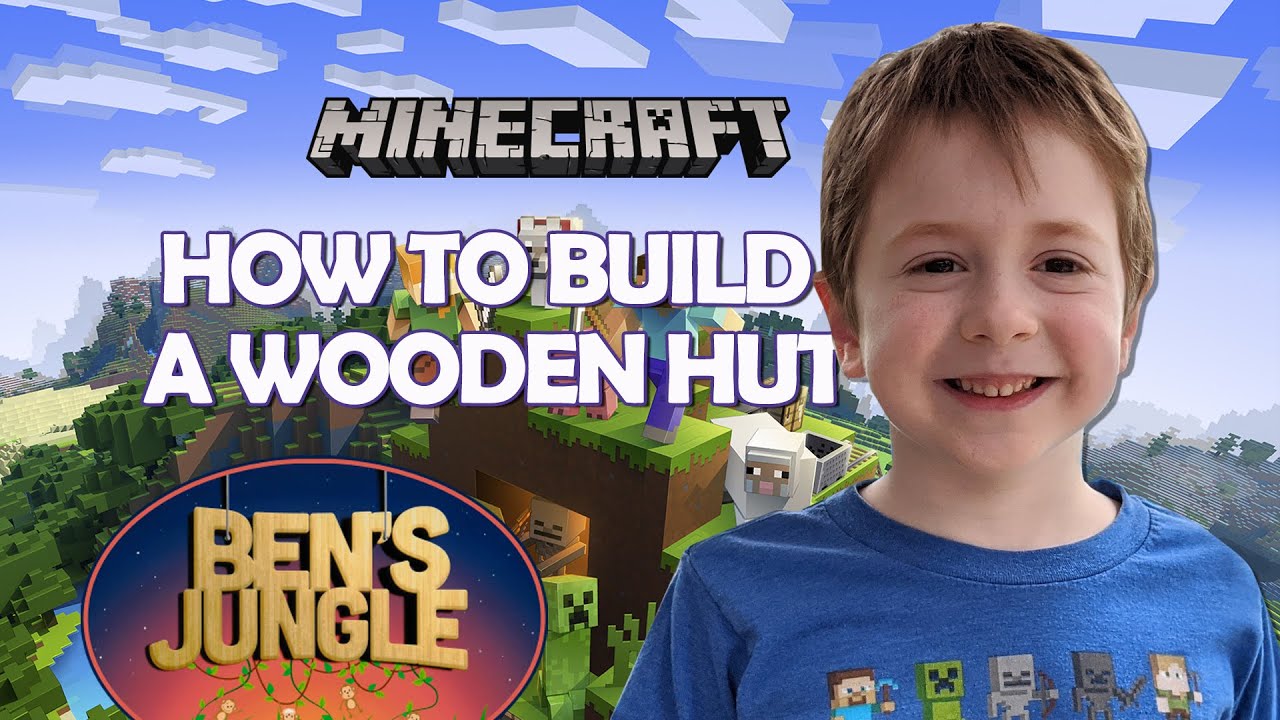 MINECRAFT...How to Build a Wooden Hut. - YouTube