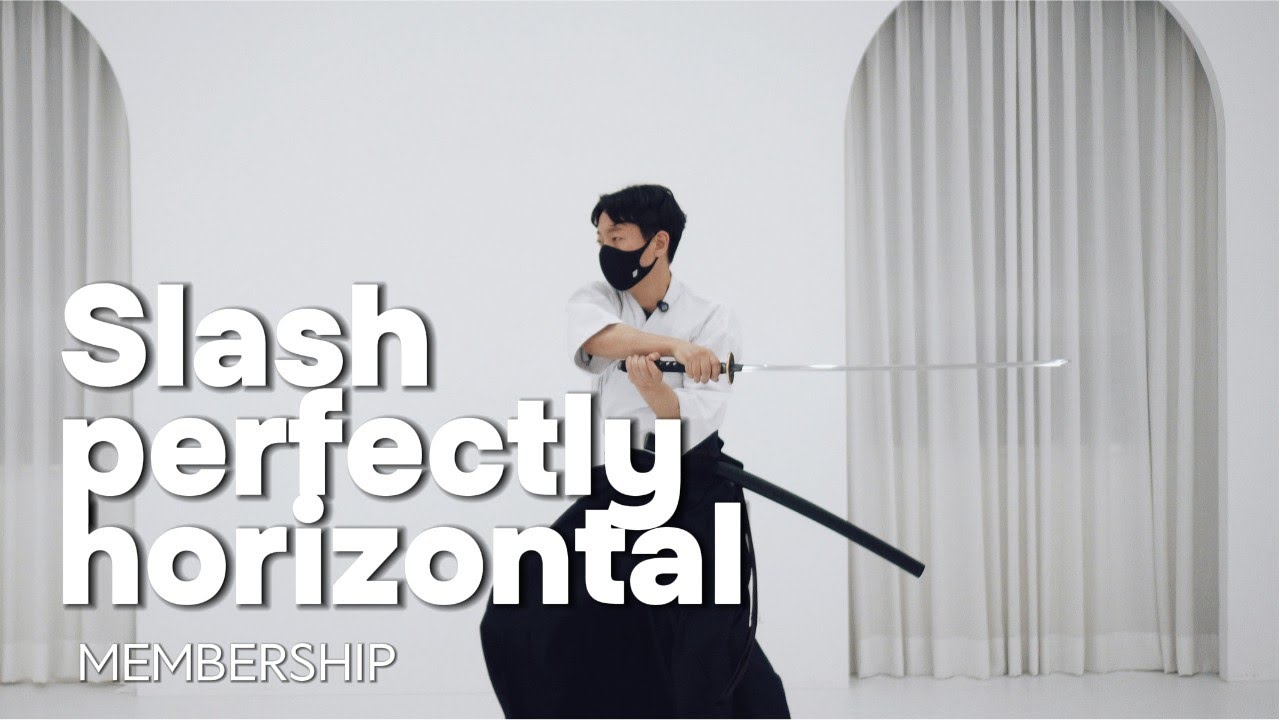 수평을 베는 방법에 대하여 | Slash perfectly horizontal #battojutsu - YouTube